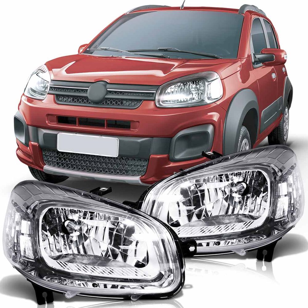 Farol Uno Evo 2015 A 2017 Máscara Cromada Foco Simples | ArsenalCar ...